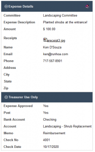 HOA Expense Forms - RunHOA