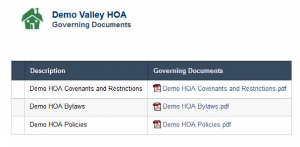 HOA Documents - RunHOA