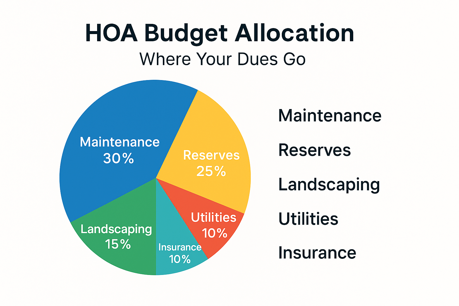 HOA Budget Allocation: Where Your Dues Go (Simple Guide) - RunHOA